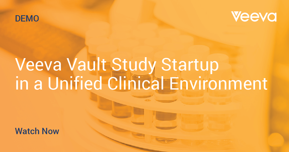 Vault Study Startup Unified Demo | Veeva